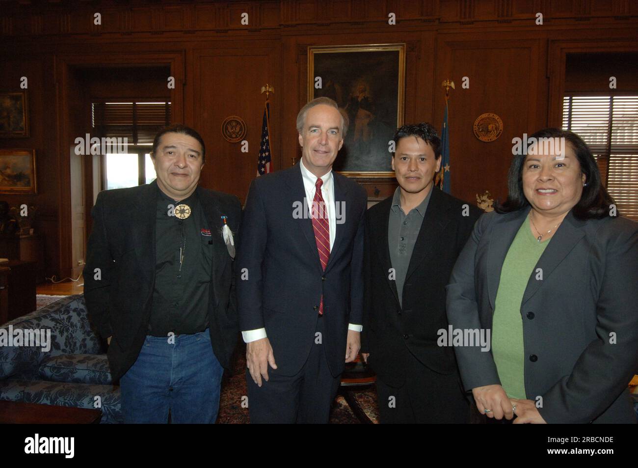 Secretary Dirk Kempthorne meeting at Main Interior with delegation from ...