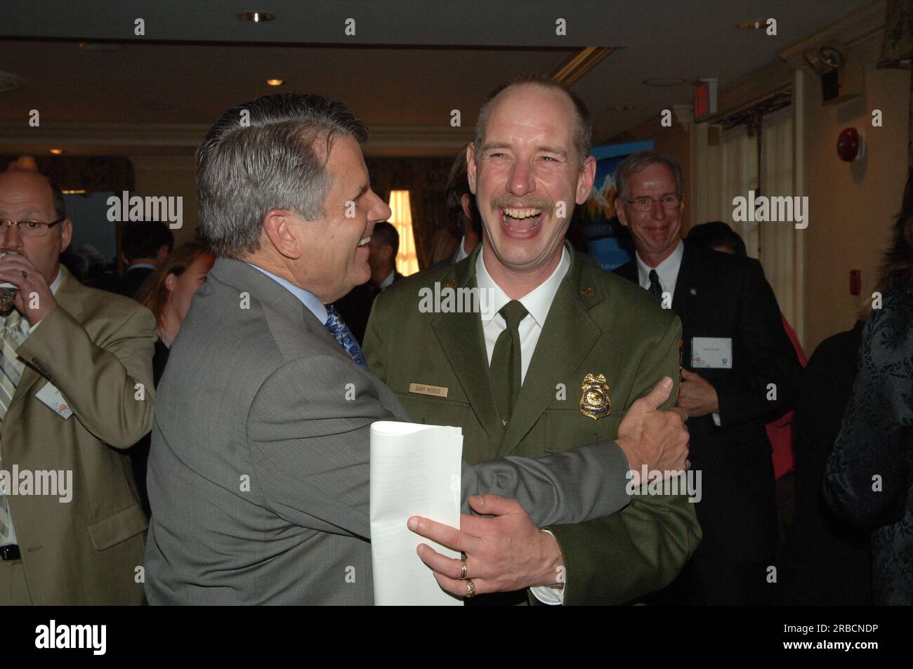 Ceremony bestowing the 2008 Harry Yount Ranger Award on Gary Moses, the ...