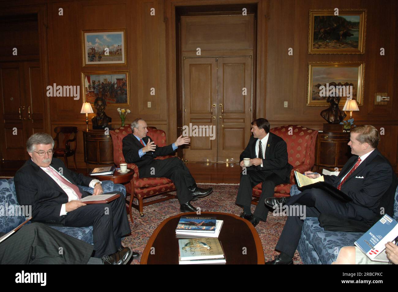 Visit of South Dakota Governor Mike Rounds to Main Interior, where he ...