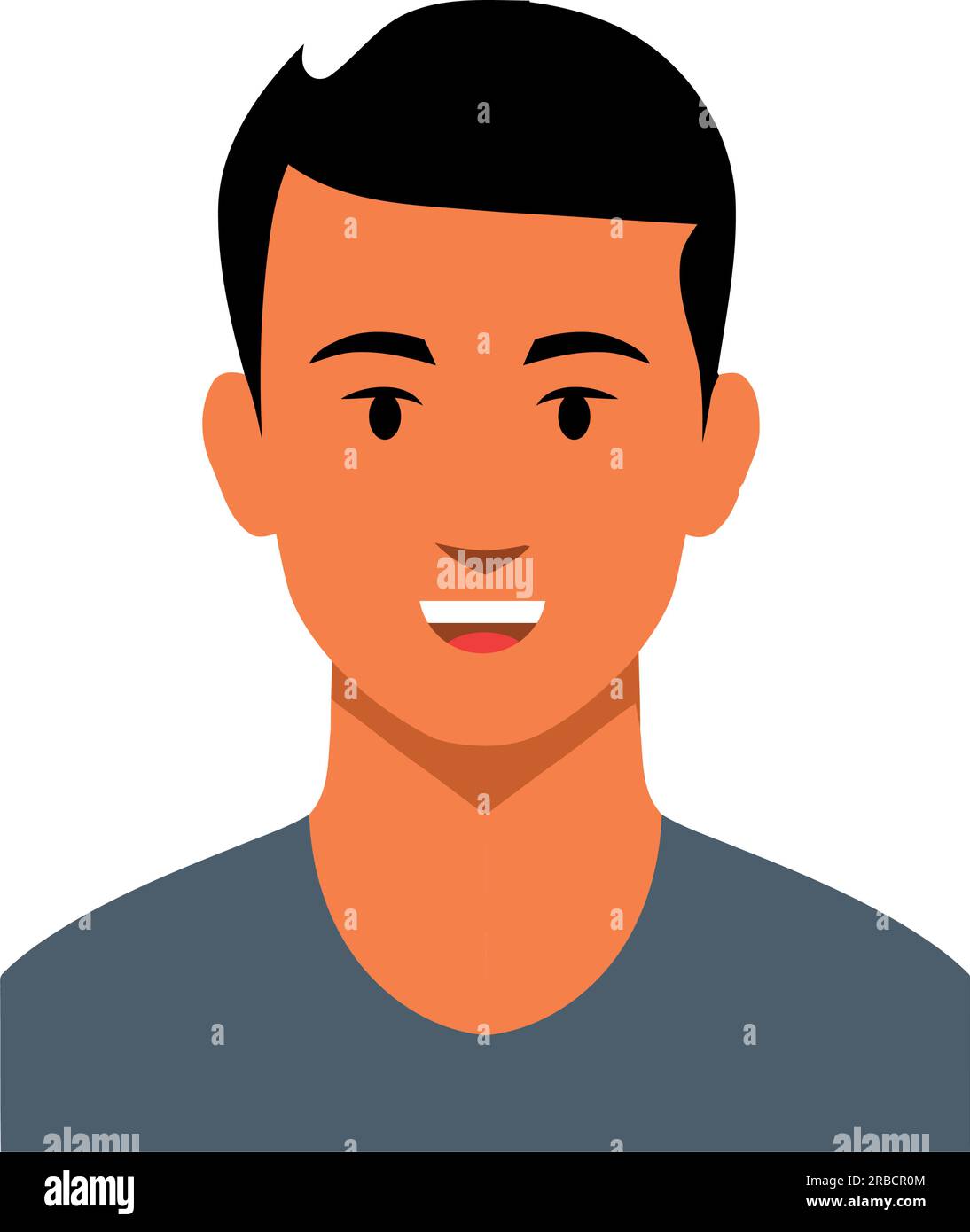 Smiling man avatar symbolizes success and joy Stock Vector Image & Art ...