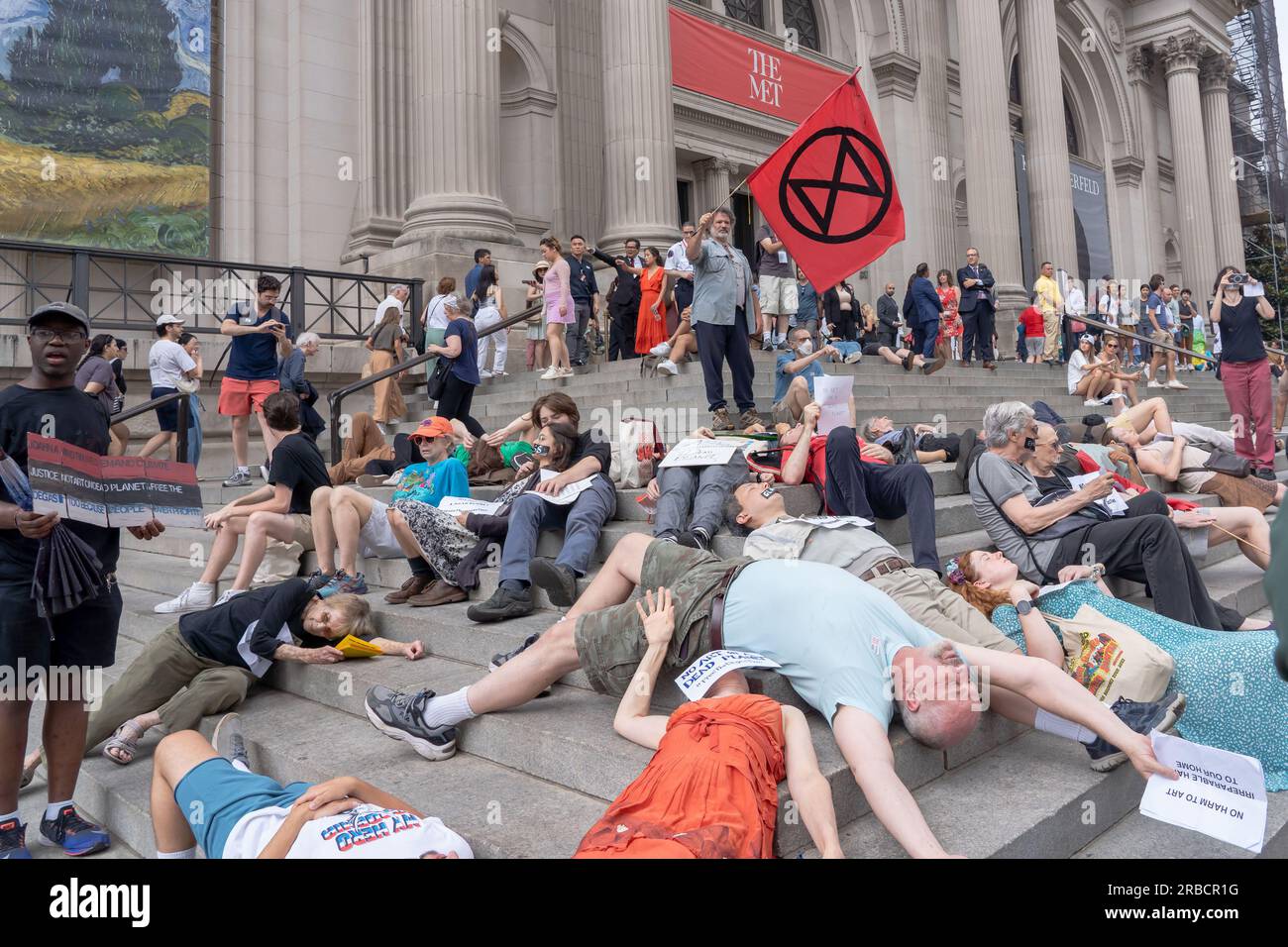 New York, New York, USA. 8th July, 2023. (NEW) Climate Activists Hold a ...