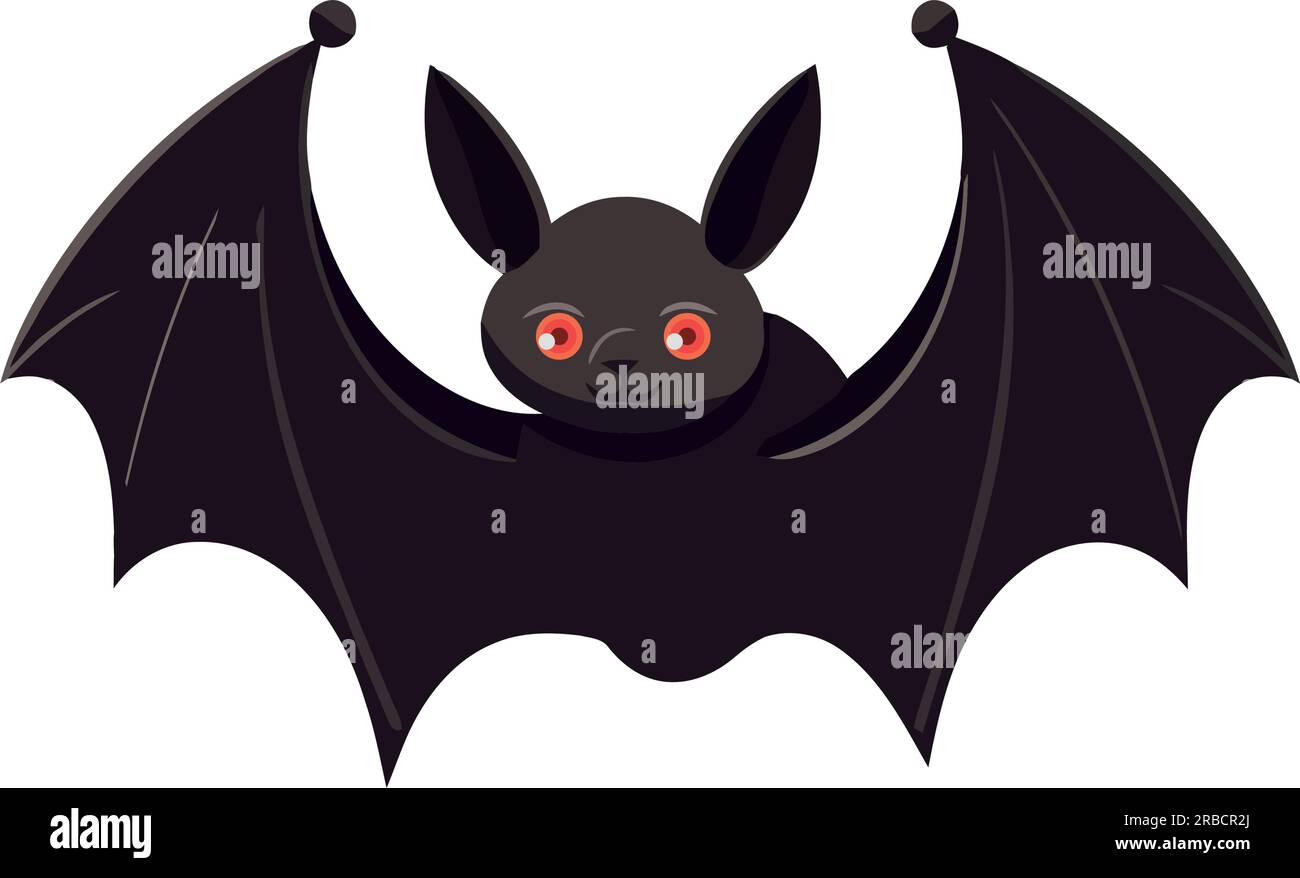 Spooky bat flying in the dark night Stock Vector Image & Art - Alamy