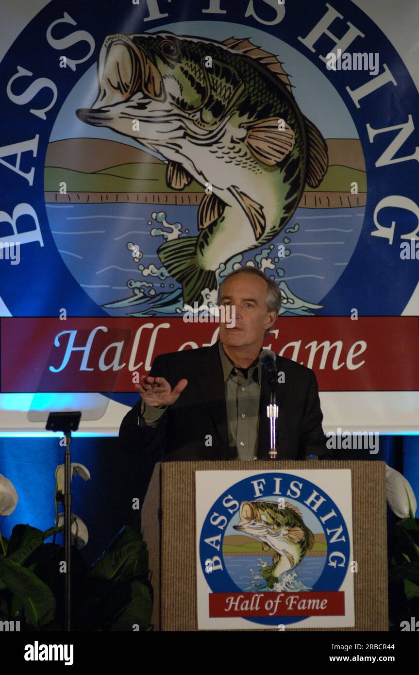 Bassmasters Classic professional fishing tournament dinner, sponsored by the Bass Fishing Hall ...