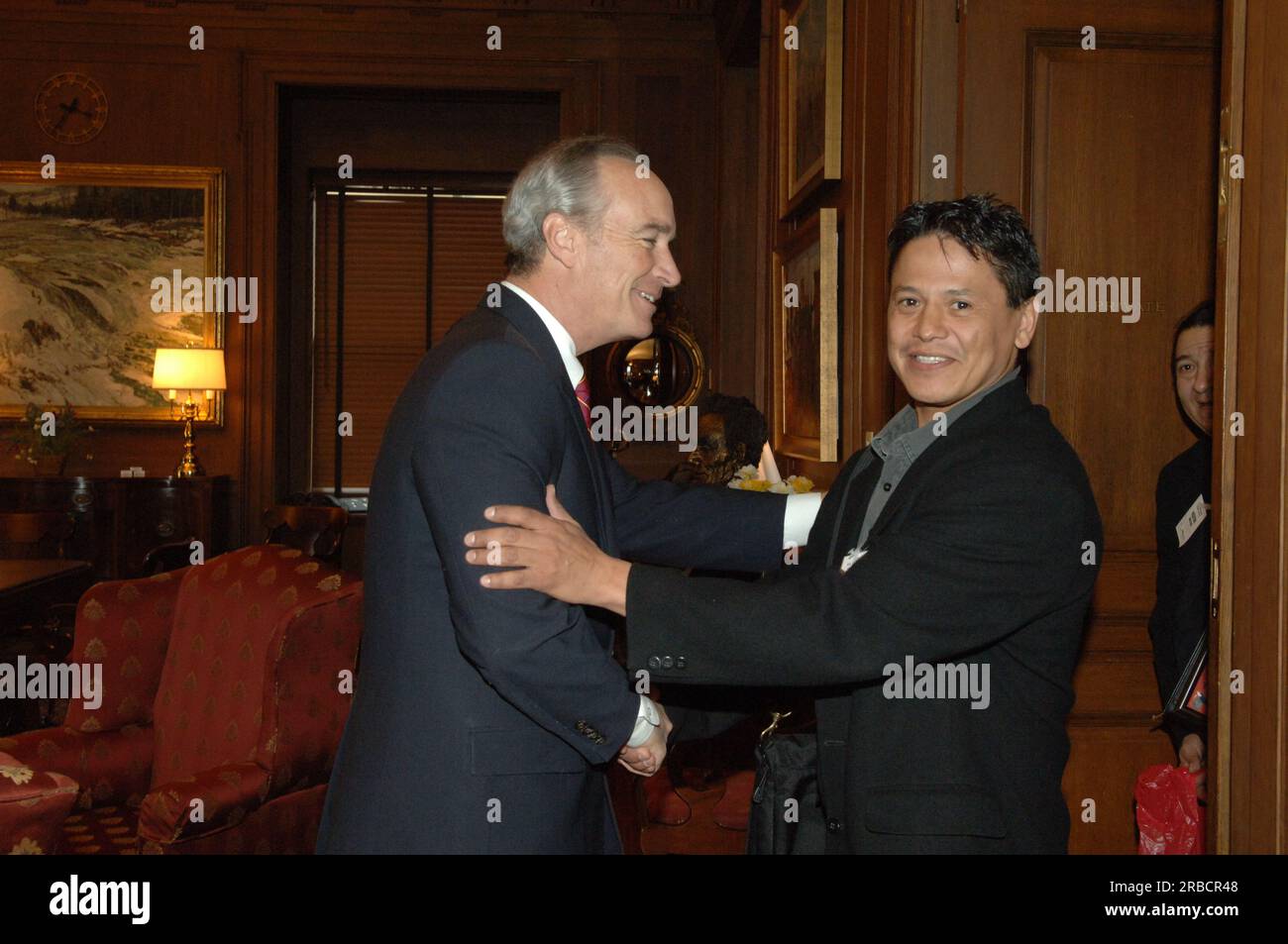 Secretary Dirk Kempthorne meeting at Main Interior with delegation from ...