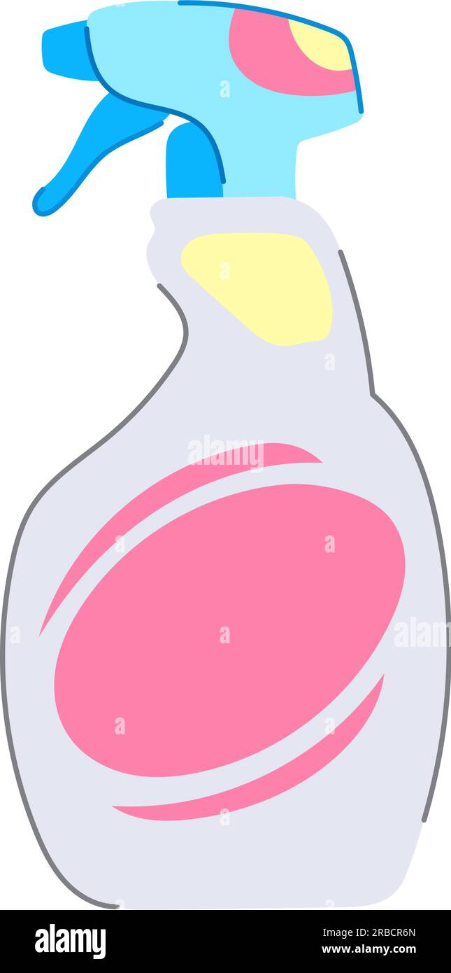 clean bathroom cleaner cartoon vector illustration Stock Vector Image ...