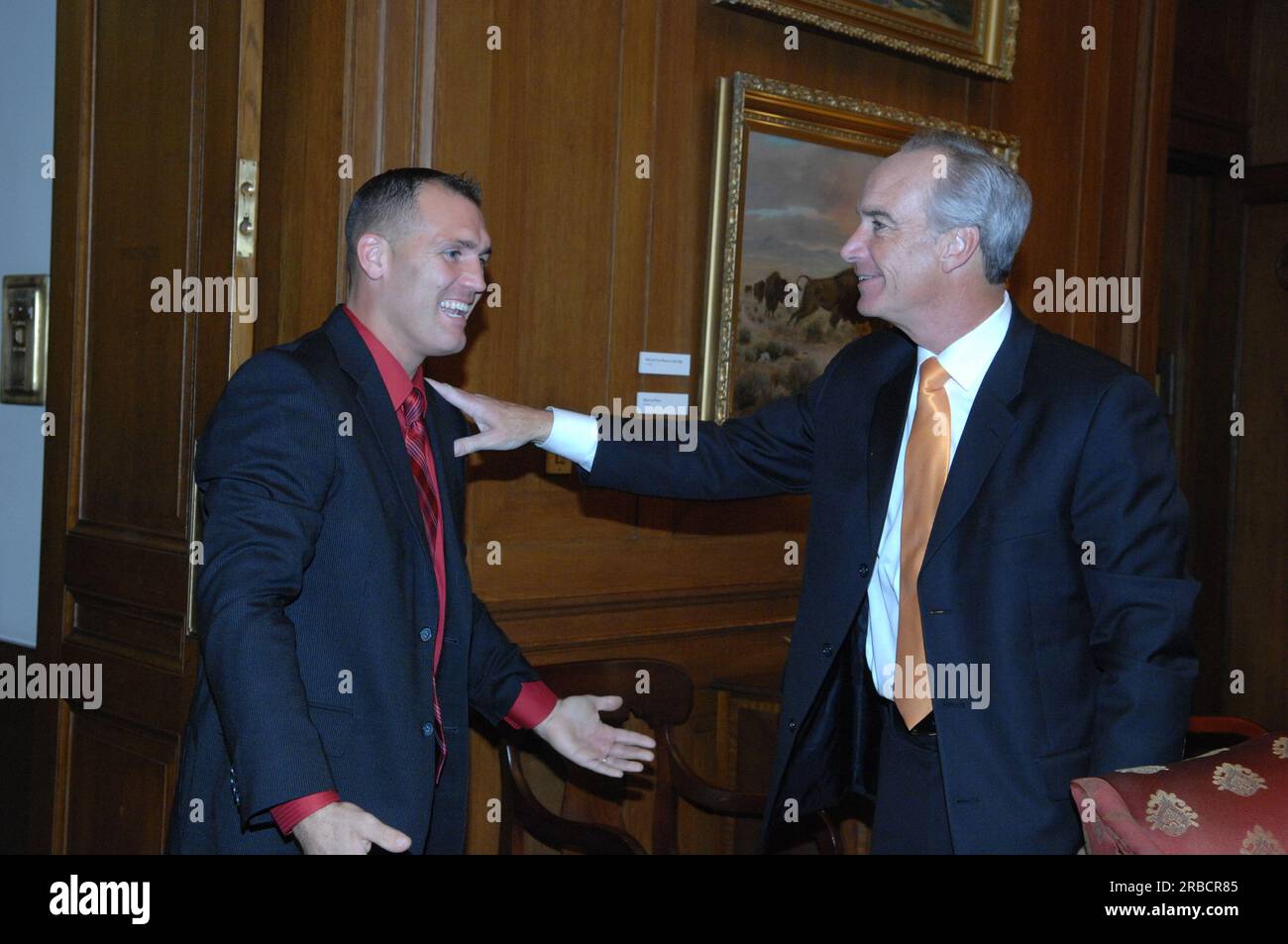 Secretary Dirk Kempthorne meeting at Main Interior with delegation from ...