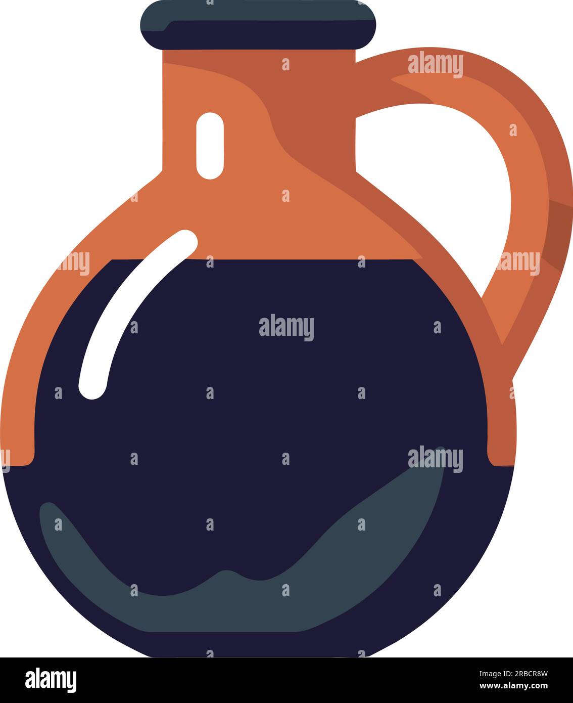 Transparent pottery jar with liquid decoration Stock Vector Image & Art ...