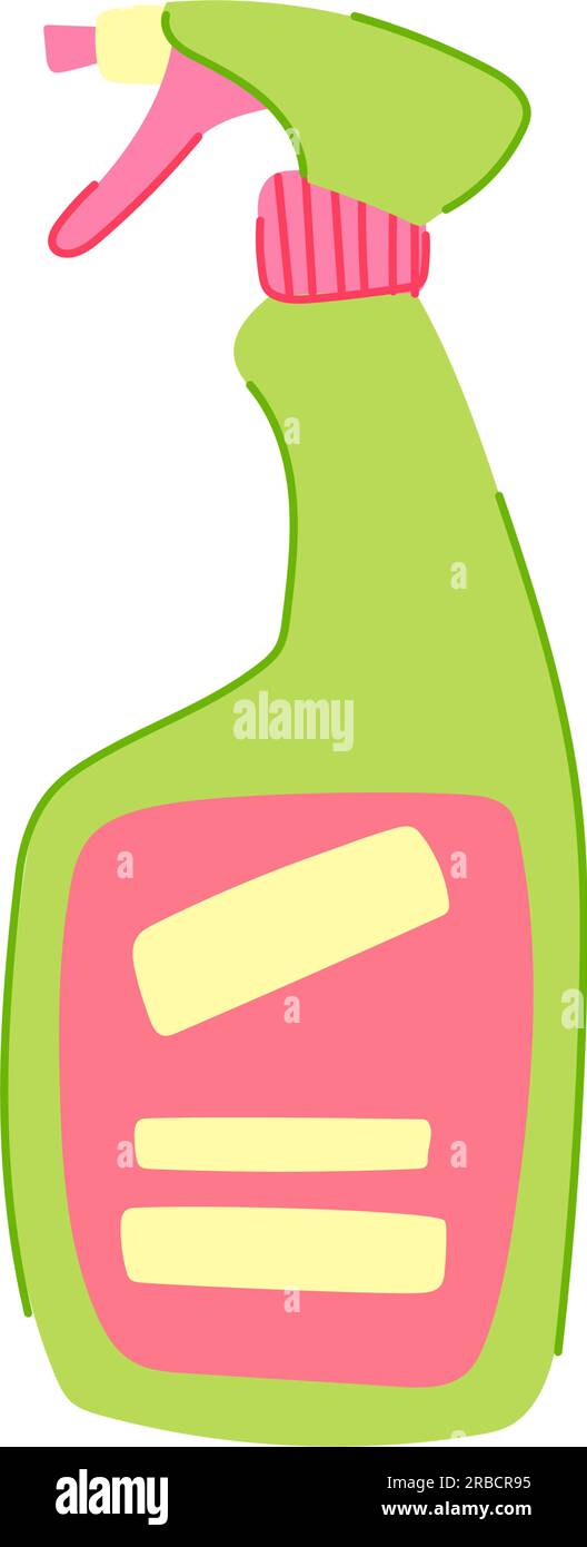 product bathroom cleaner cartoon vector illustration Stock Vector Image ...