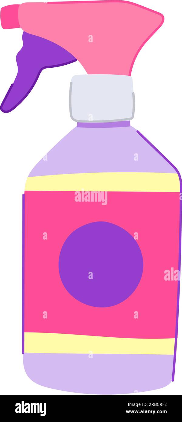 domestic bathroom cleaner cartoon vector illustration Stock Vector ...