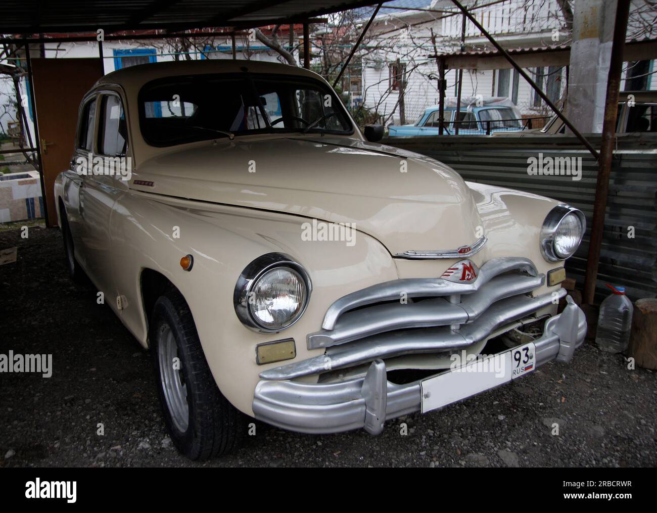 Old Russian car Stock Photo - Alamy