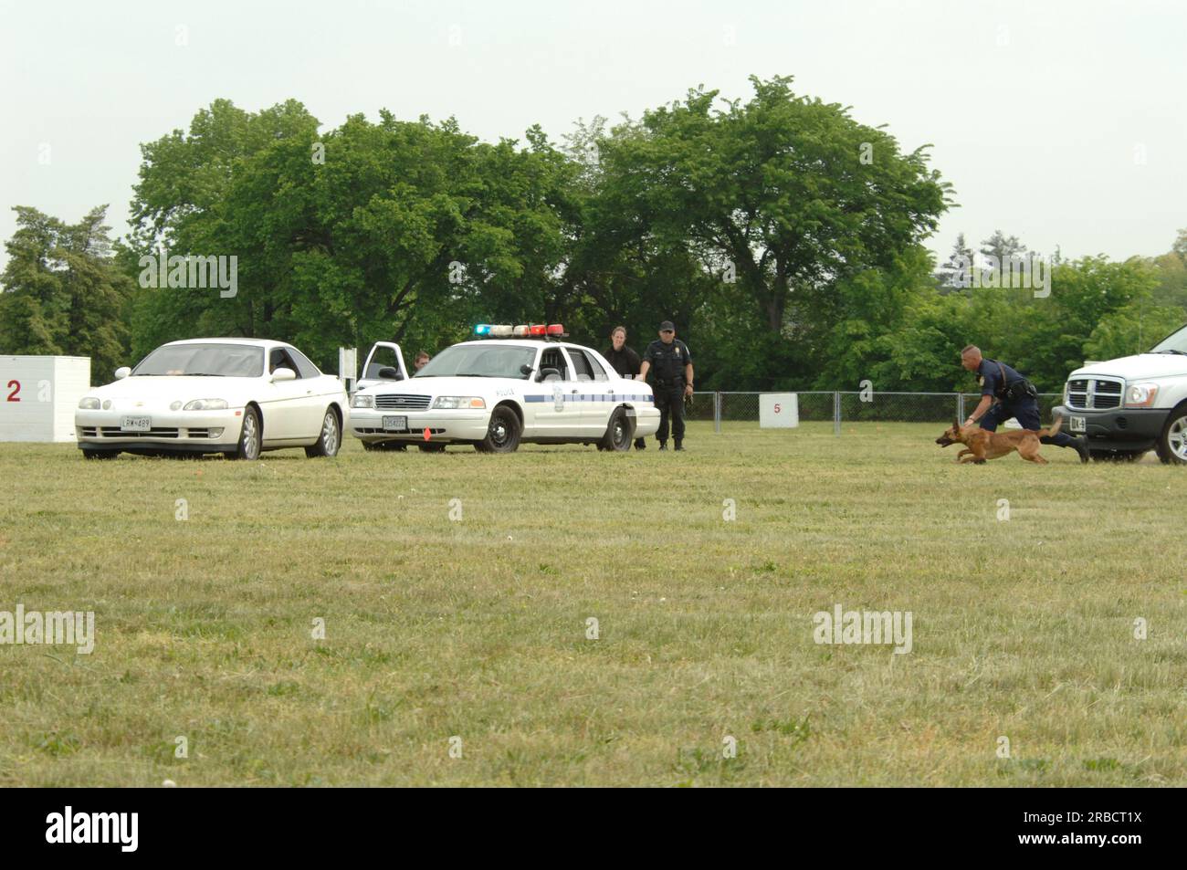 Law enforcement canine exercises on the occasion of the U.S. Park ...