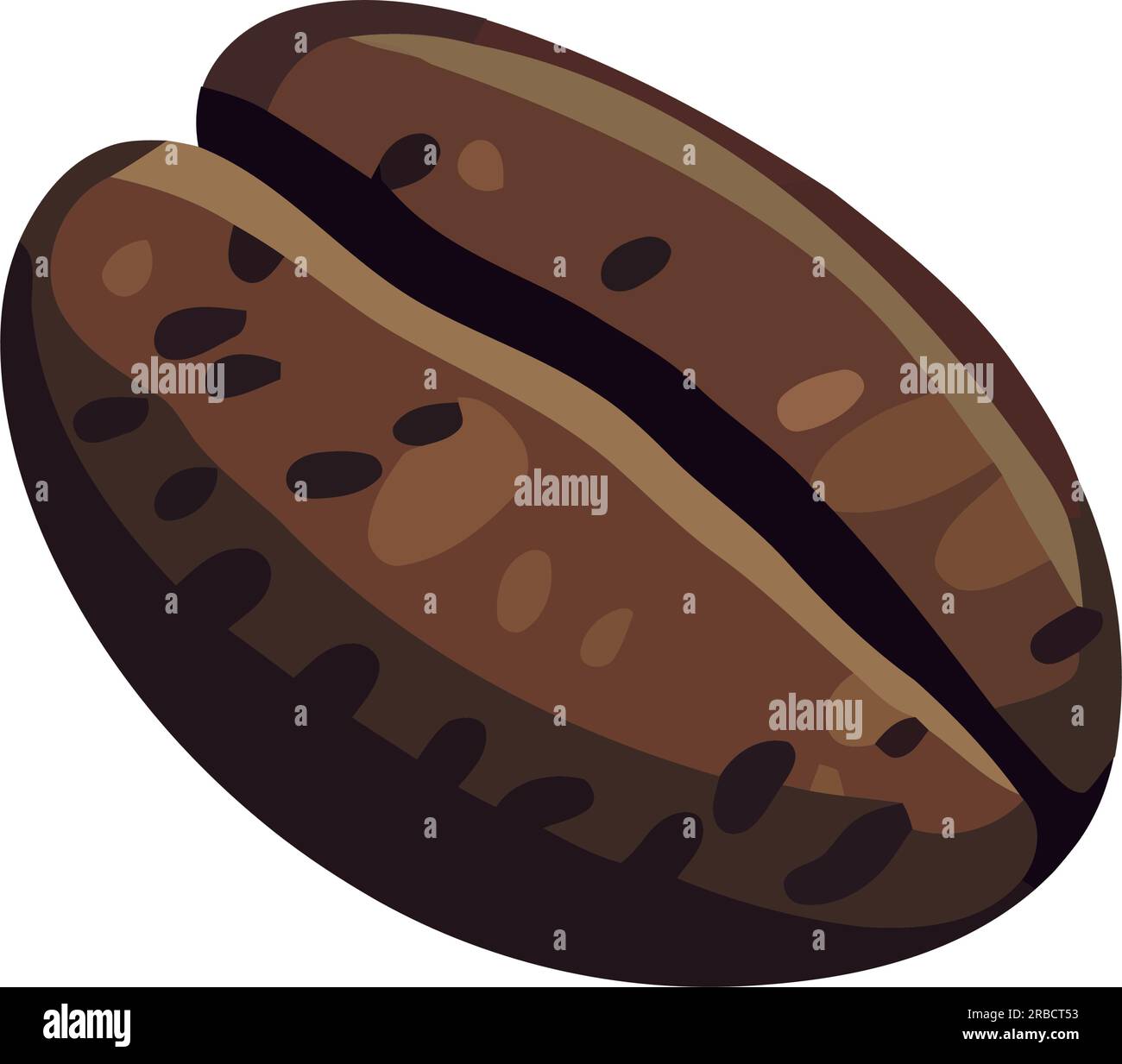 Gourmet coffee bean symbol on dark backdrop Stock Vector Image & Art ...