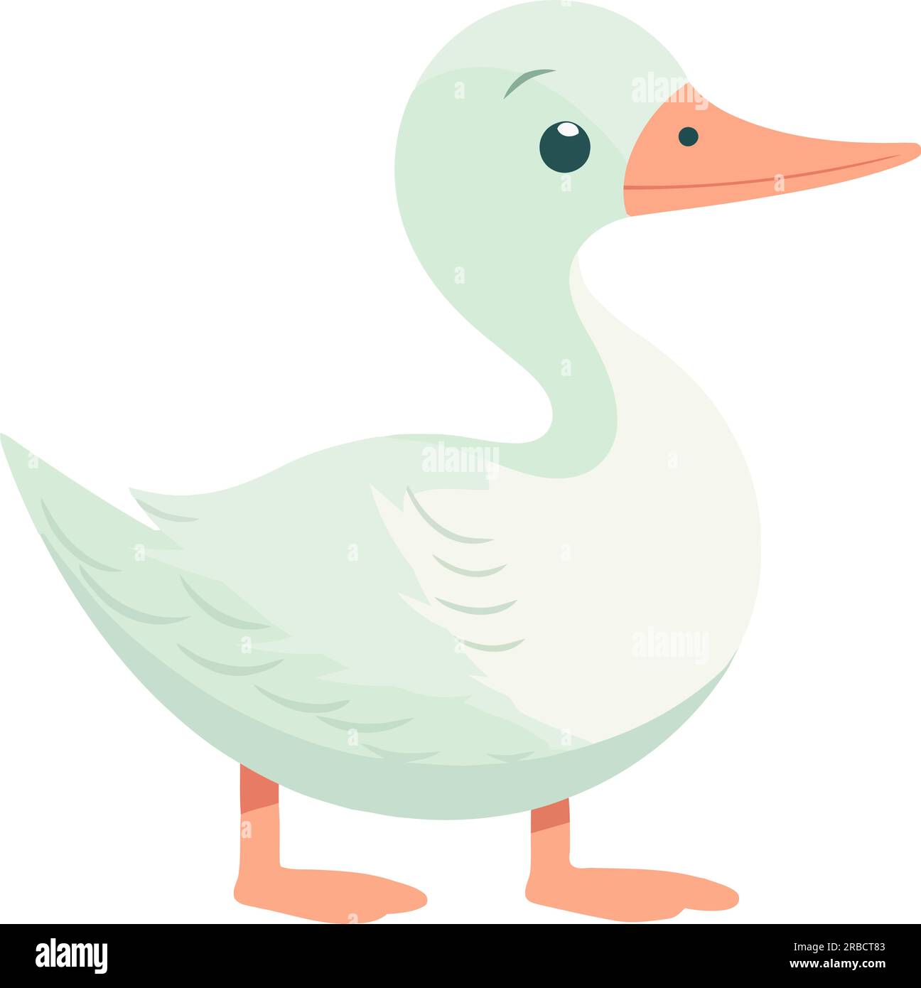 Cute cartoon duck cheerful Stock Vector Image & Art - Alamy
