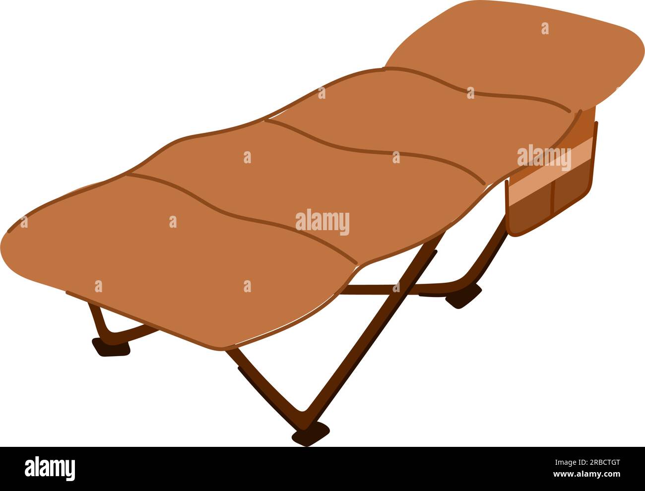 travel camping cot cartoon vector illustration Stock Vector Image & Art ...