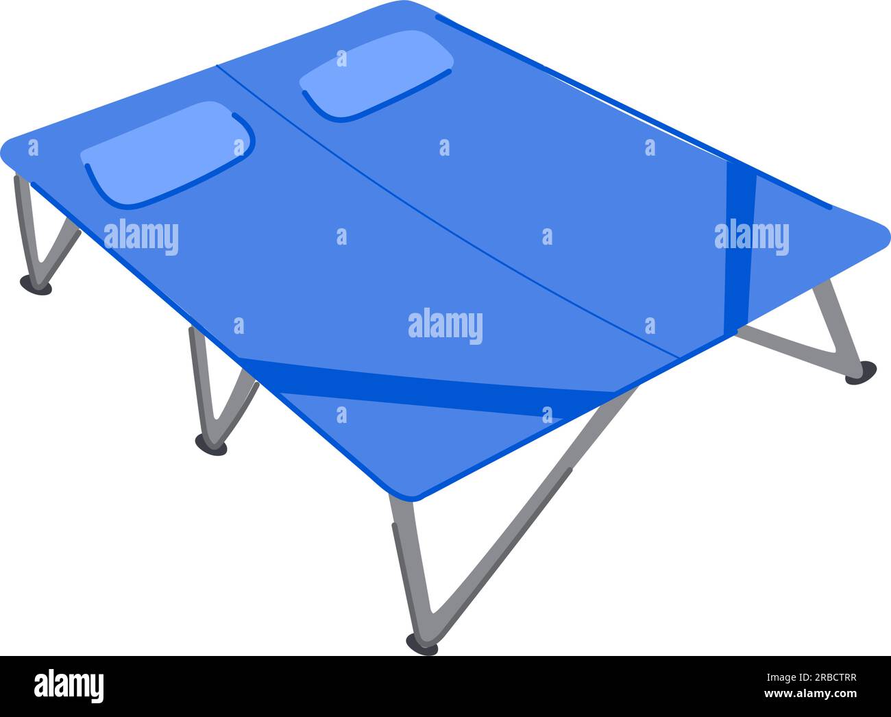 object camping cot cartoon vector illustration Stock Vector Image & Art ...