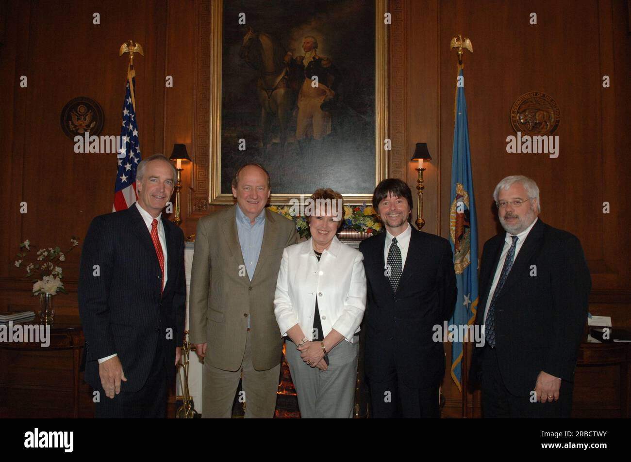 Visit of documentary filmmaker Ken Burns and writer-filmmaker Dayton ...
