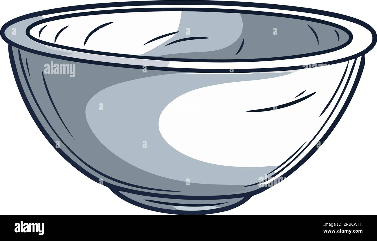 Gourmet crockery bowl illustration Stock Vector Image & Art - Alamy