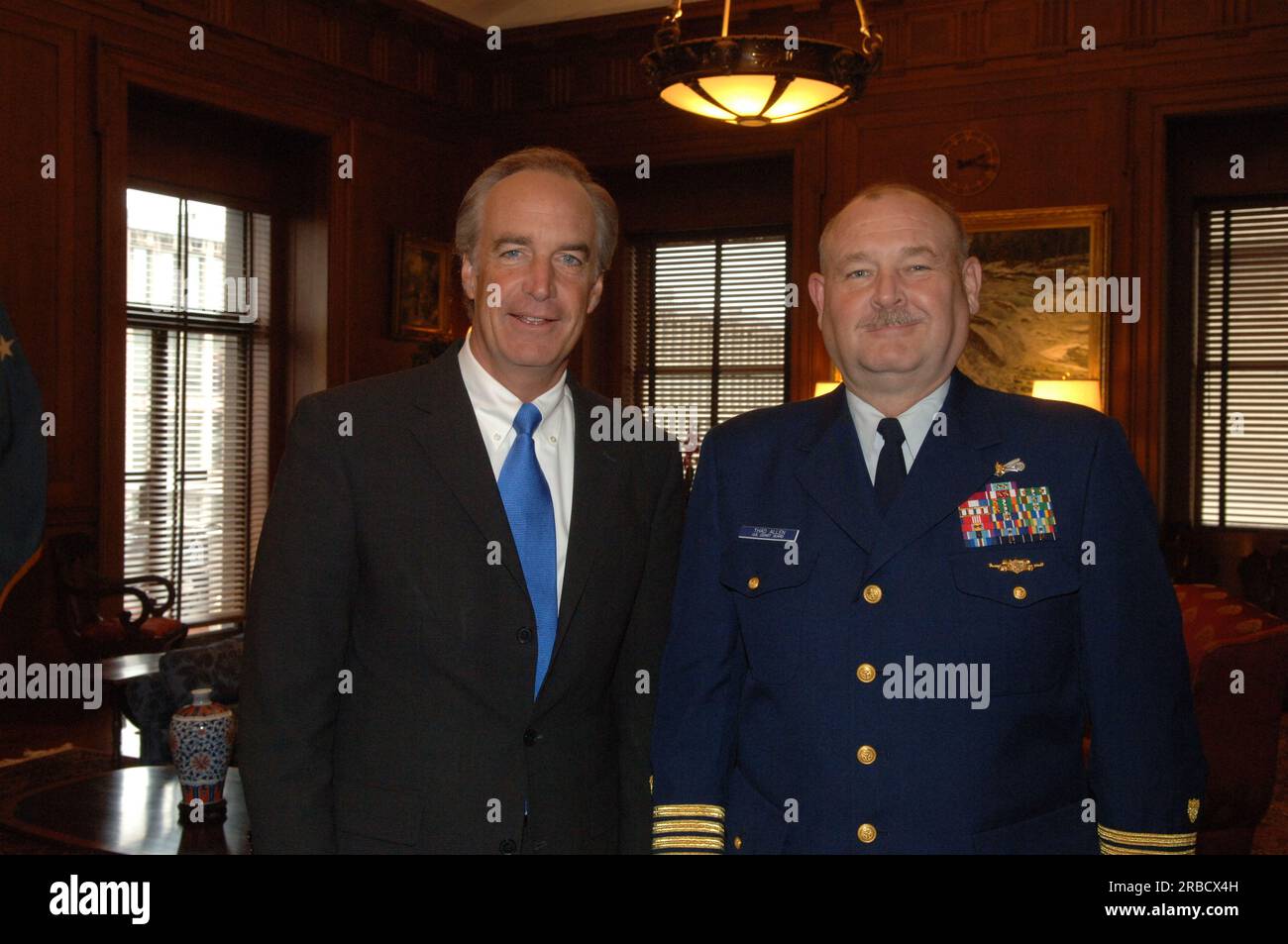 Secretary Dirk Kempthorne meeting at Main Interior with Coast Guard ...