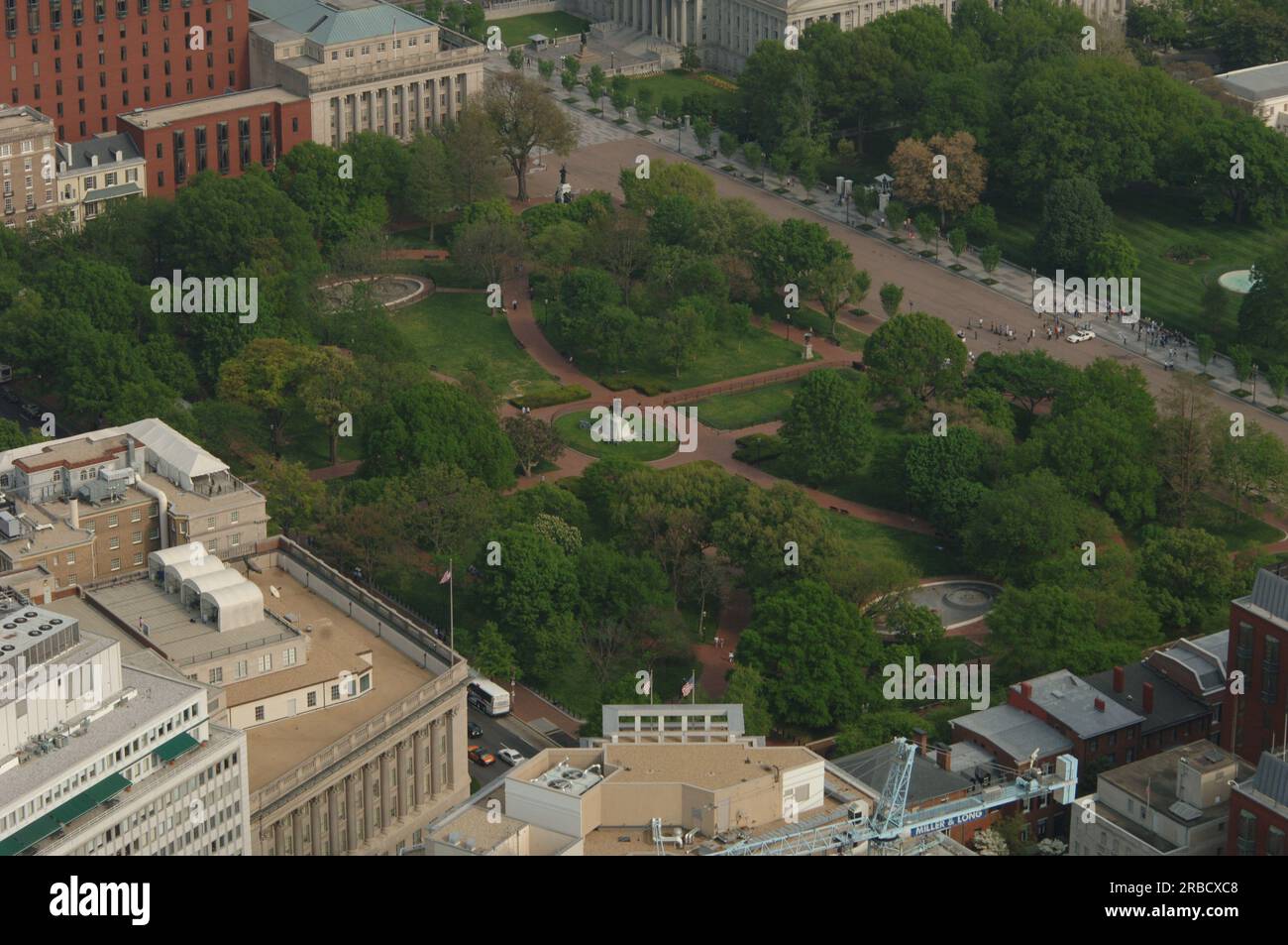 Aerial views of Washington, D.C. buildings, monuments, landscapes ...