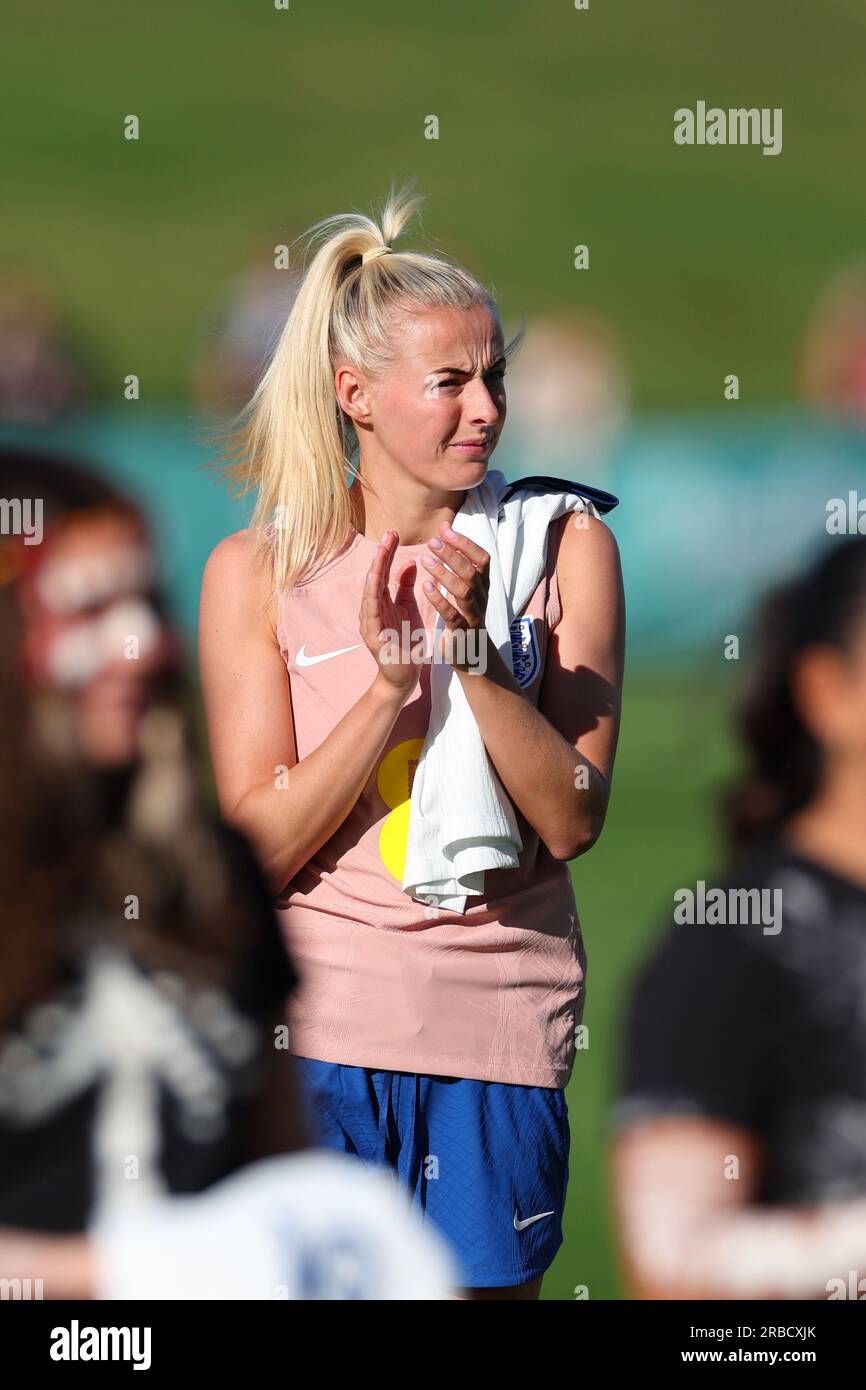 England's Chloe Kelly during an open training session at Sunshine Coast ...