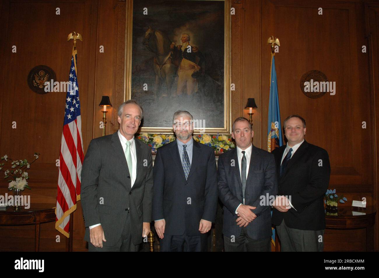 Secretary Dirk Kempthorne, Solicitor David Bernhardt meeting at Main ...