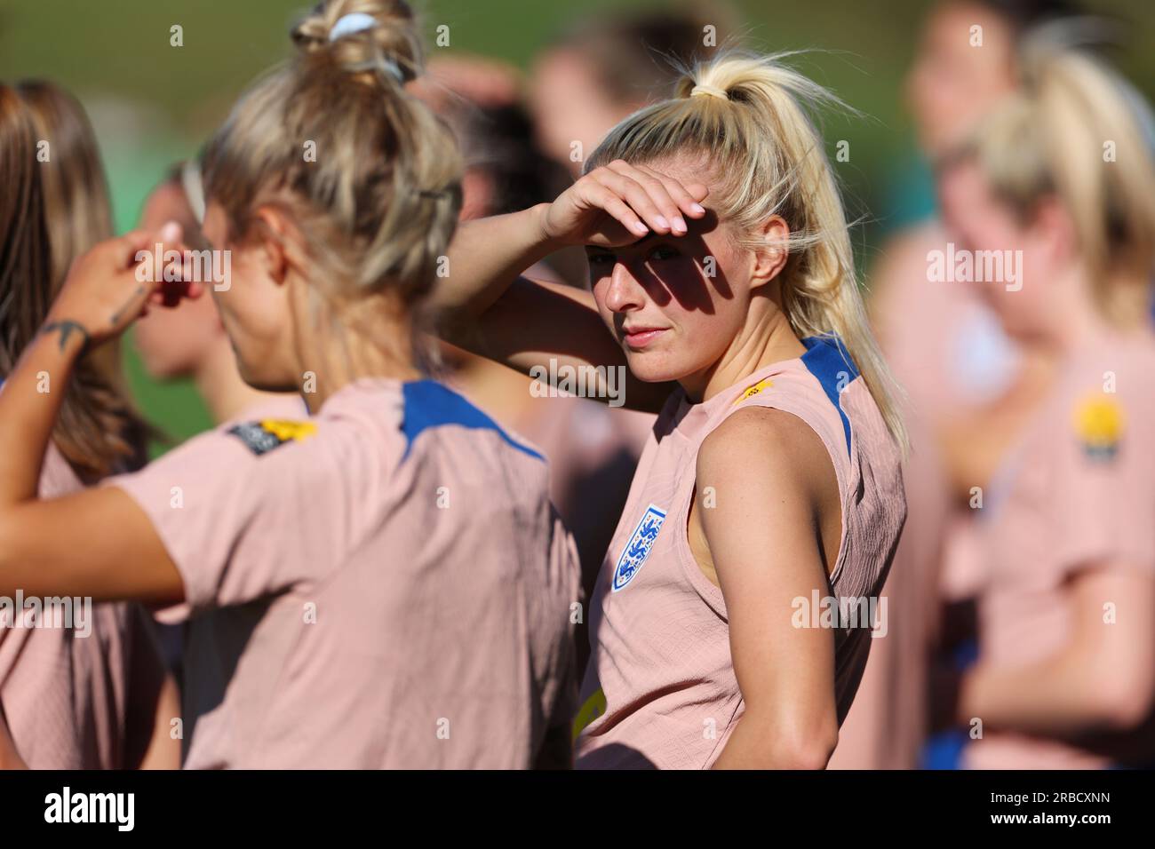 England's Chloe Kelly during an open training session at Sunshine Coast ...