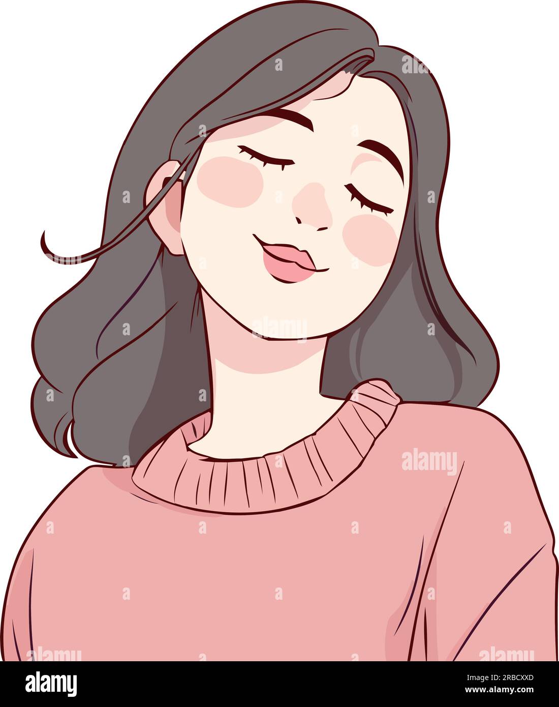 One person smiling, a symbol of beauty Stock Vector Image & Art - Alamy