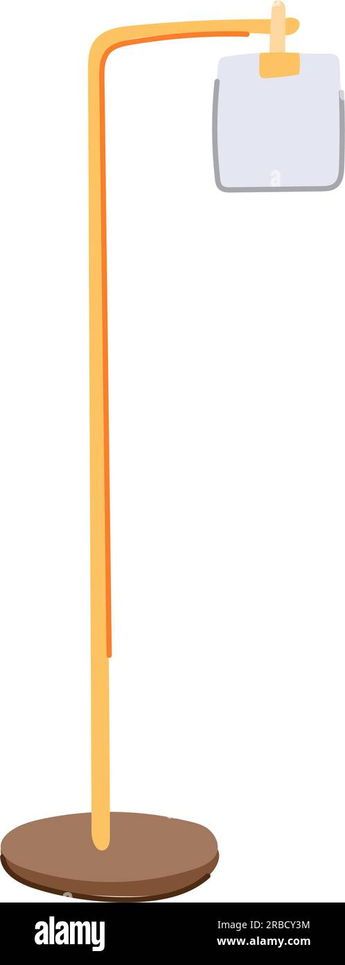 decor floor lamp cartoon vector illustration Stock Vector Image & Art ...