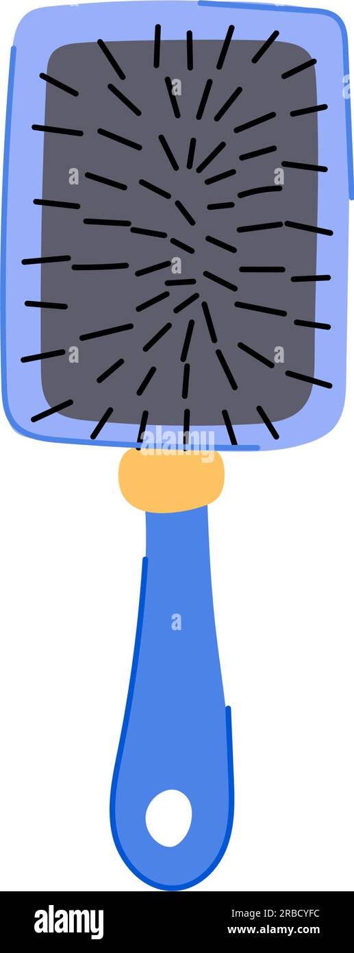 fashion hair brush cartoon vector illustration Stock Vector Image & Art ...