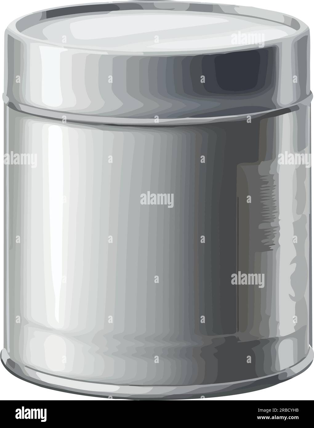 Shiny steel cylinder container Stock Vector Image & Art - Alamy