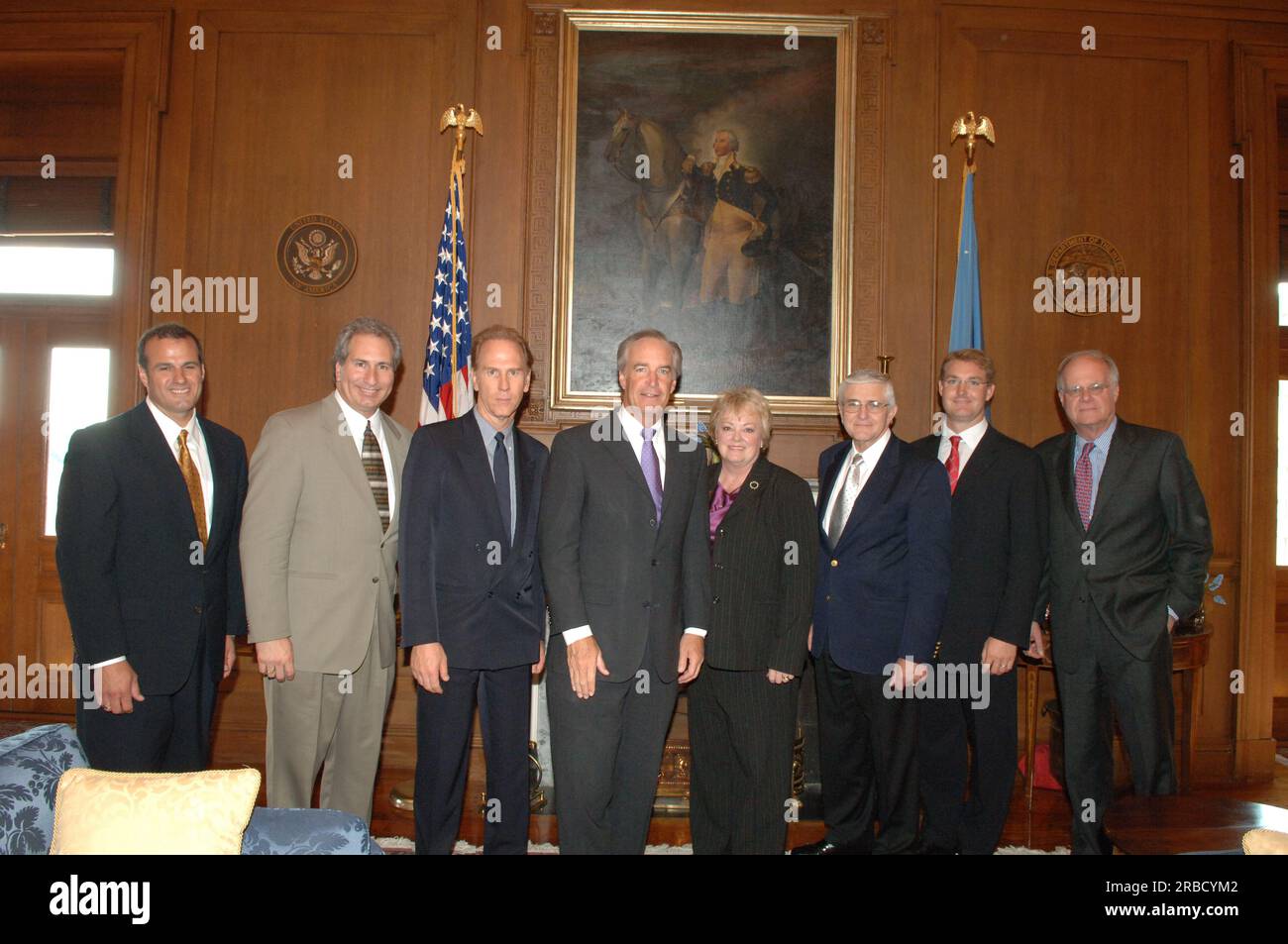 Secretary Dirk Kempthorne meeting at Main Interior with delegation from ...