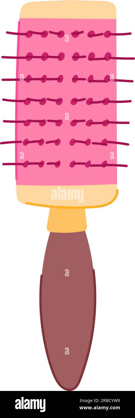 beauty hair brush cartoon vector illustration Stock Vector Image & Art ...