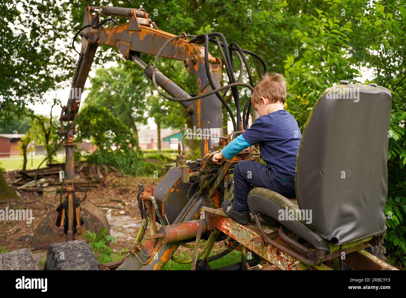 Youth tractor driver hi-res stock photography and images - Alamy