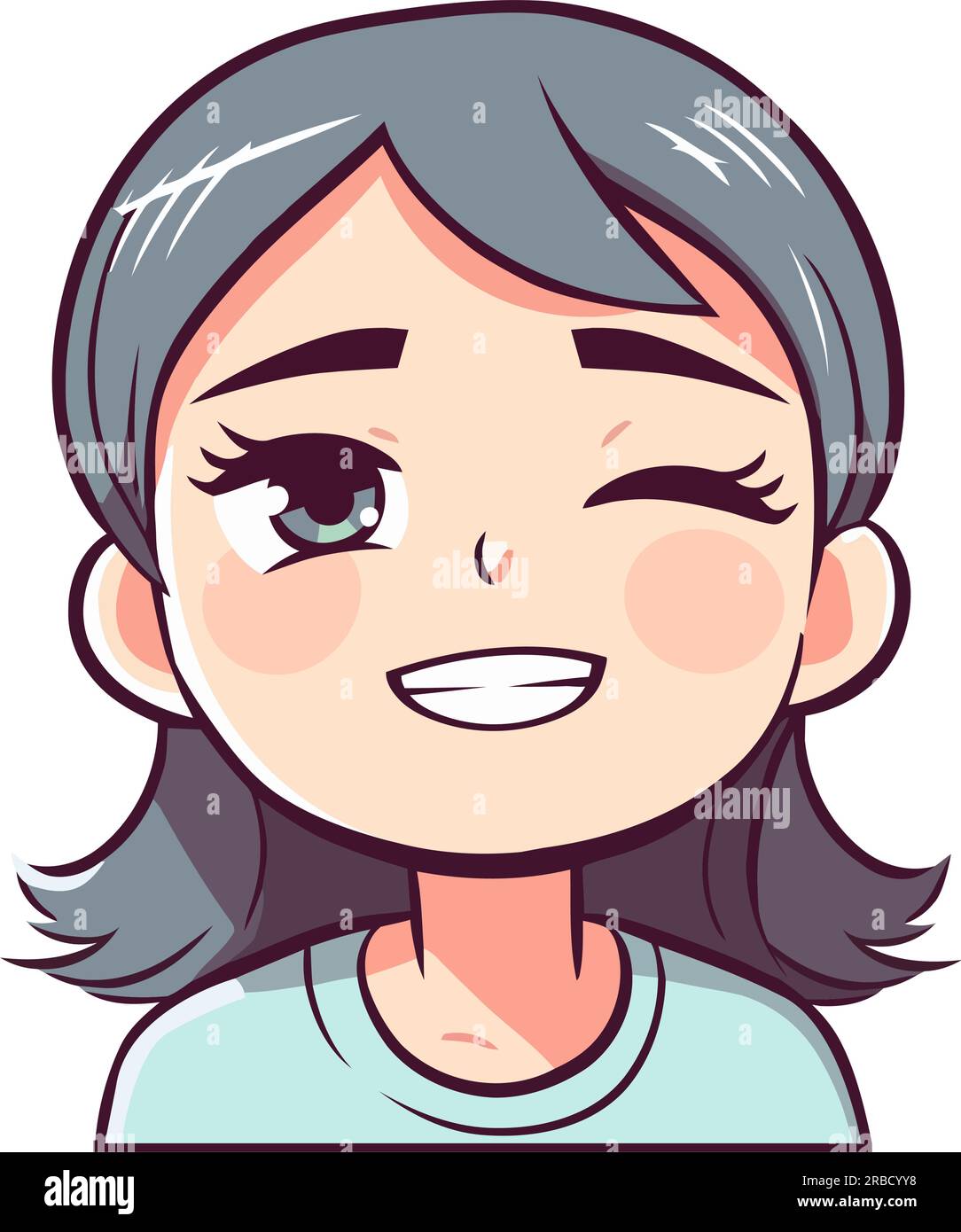 Smiling child avatar symbolizes joy and friendship Stock Vector Image ...
