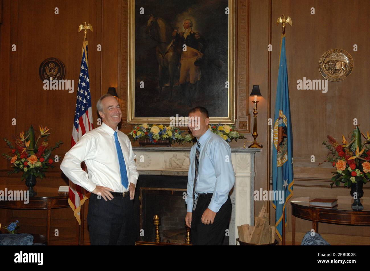 Secretary Dirk Kempthorne receiving visit at Main Interior from ...