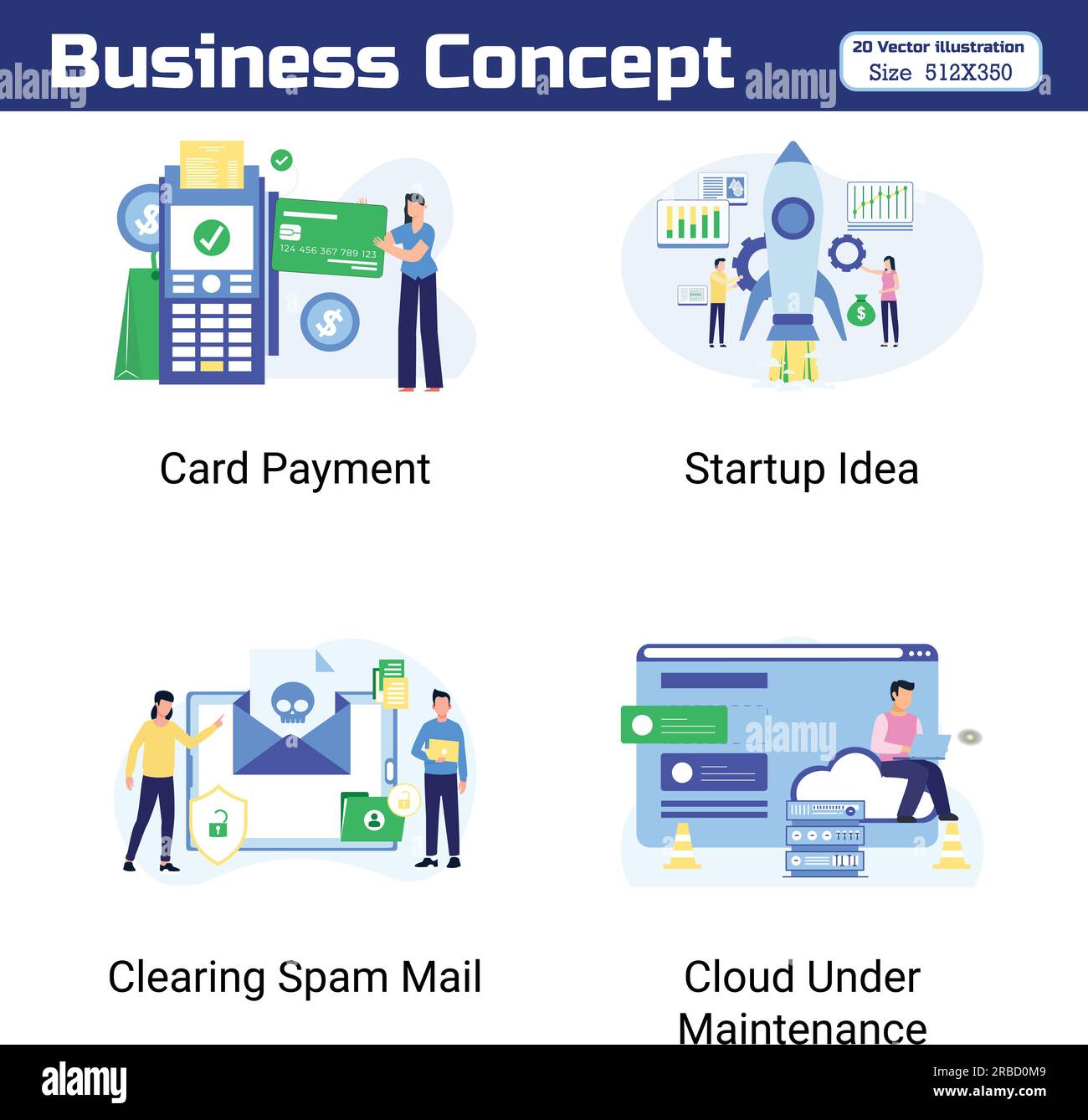 Business Concept illustration Stock Vector Image & Art - Alamy