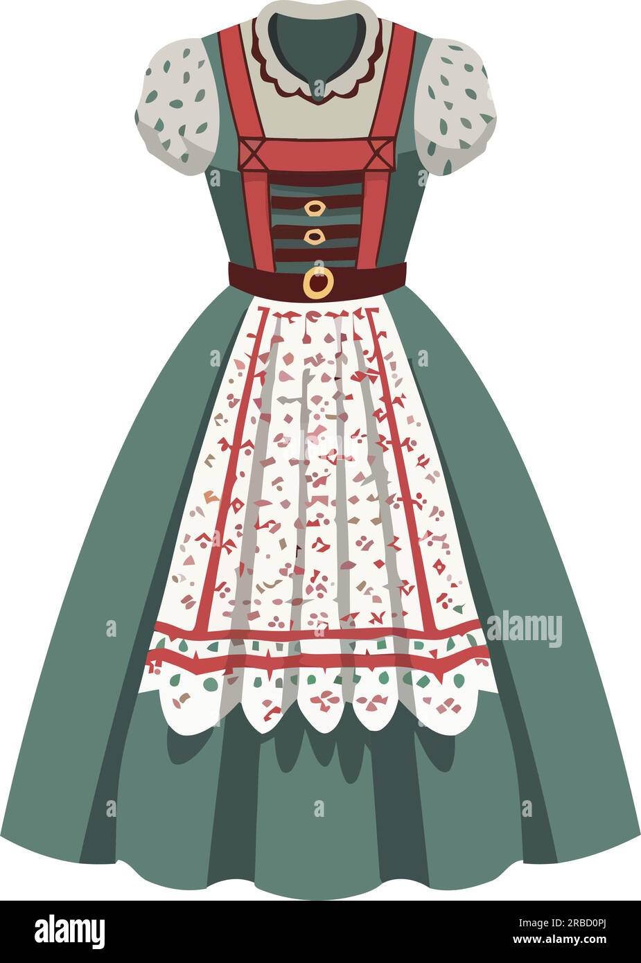 Traditional clothing celebrates German culture history Stock Vector ...
