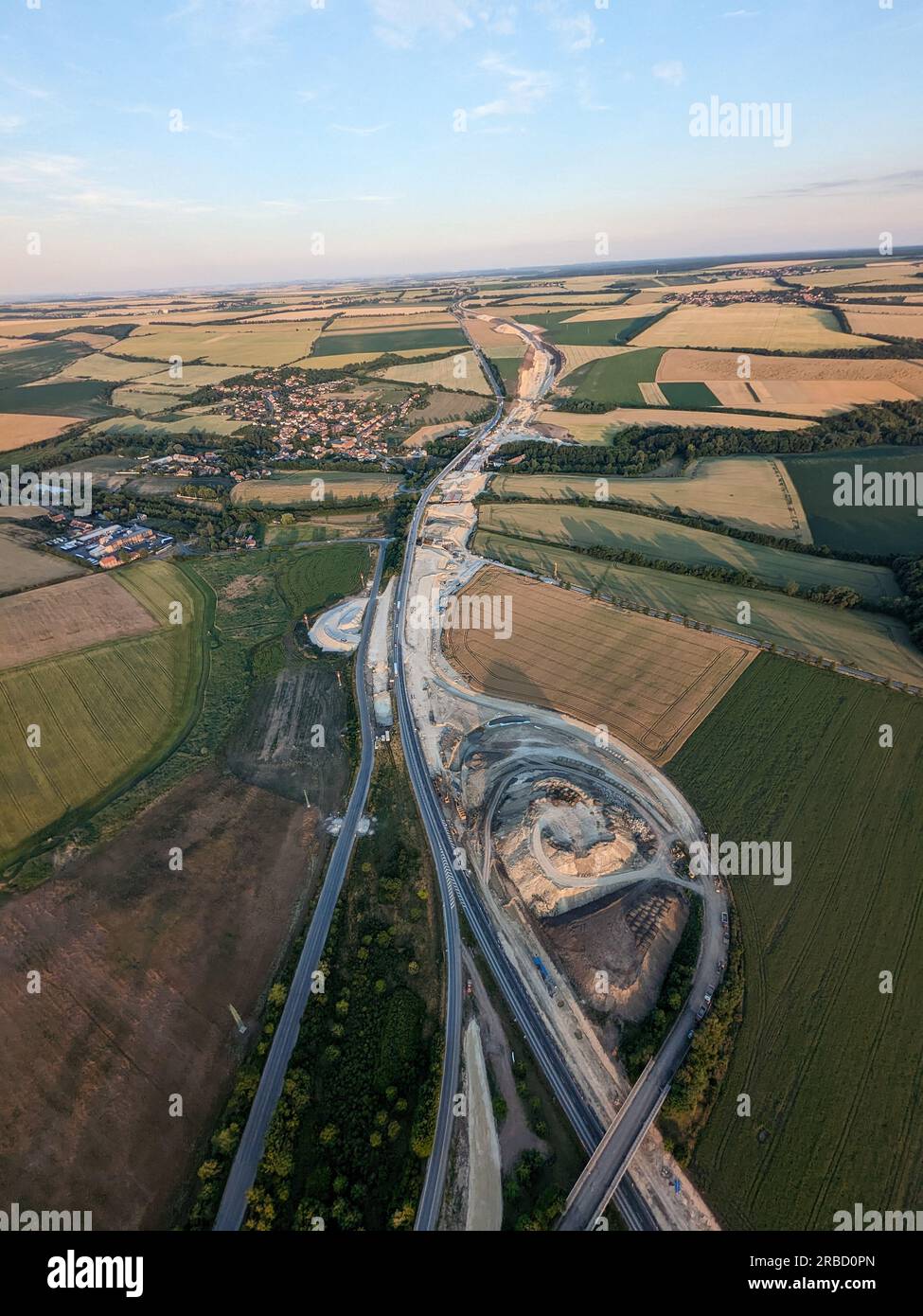 Motorway road construction hi-res stock photography and images - Alamy