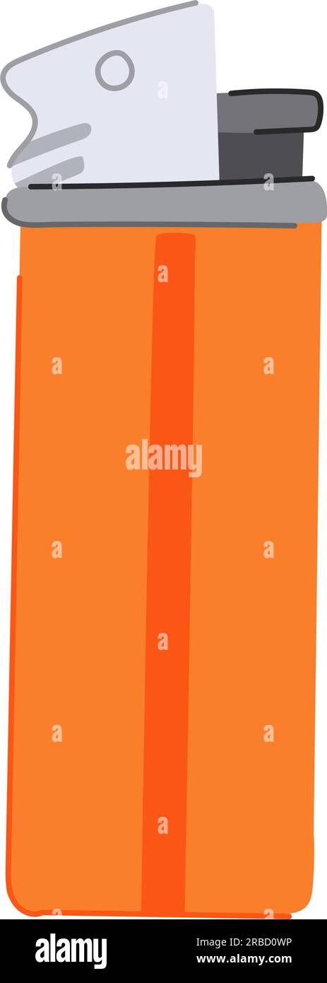 flame lighter fire cartoon vector illustration Stock Vector Image & Art ...