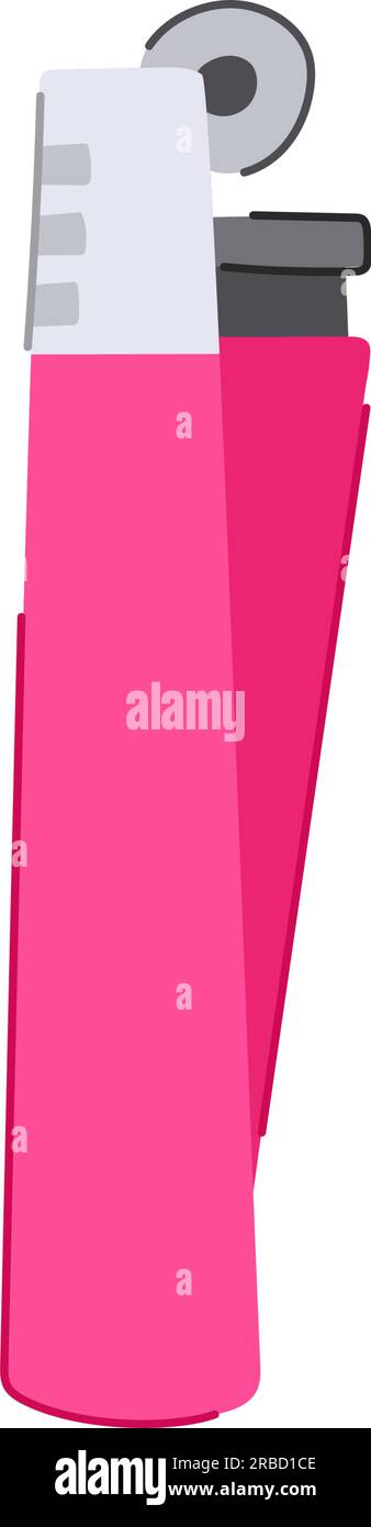 smoke lighter fire cartoon vector illustration Stock Vector Image & Art ...