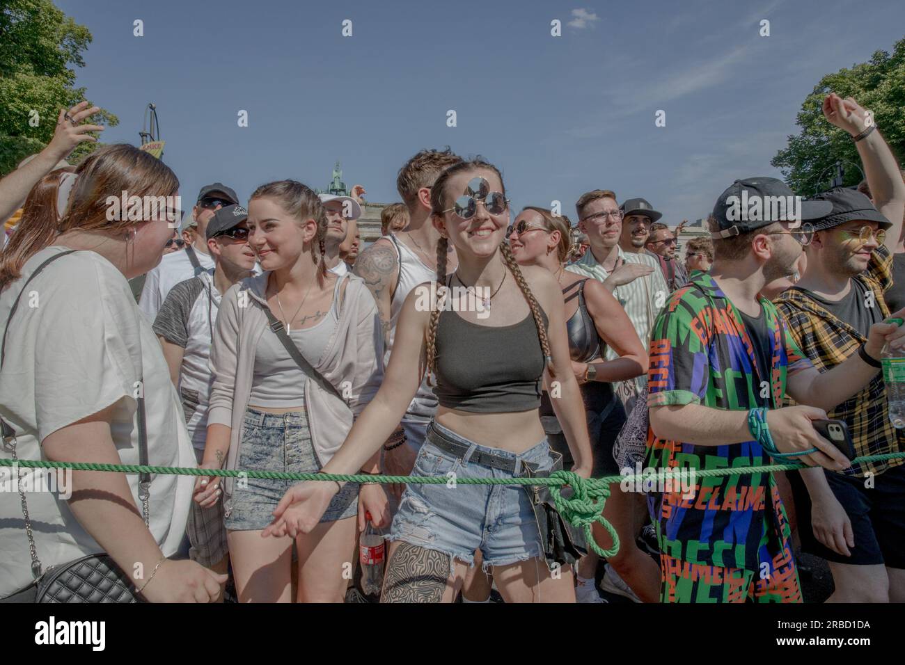 Berlin, Germany. 08th July, 2023. On July 8, 2023, around 200,000 ...