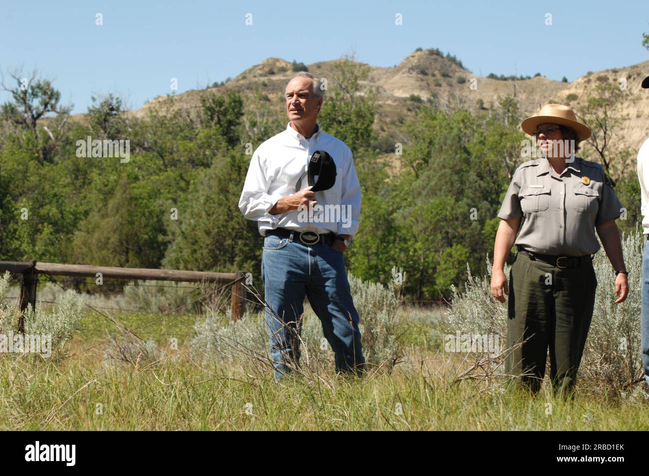 Visit of Secretary Dirk Kempthorne and aides to Theodore Roosevelt ...