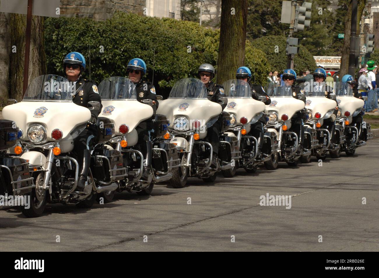 U.S. Park Police motorcycle unit on hand for annual St. Patrick's Day ...
