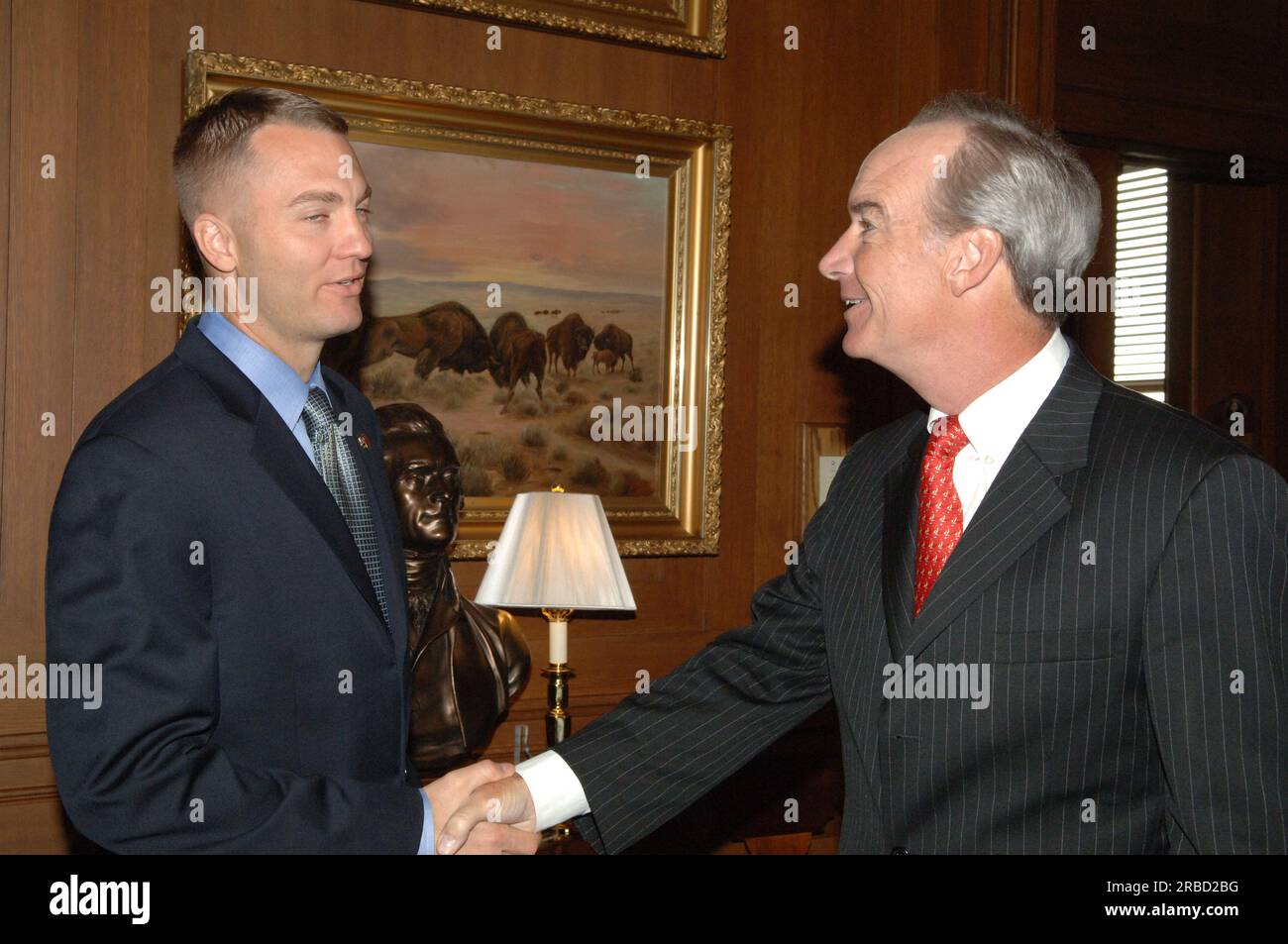 Secretary Dirk Kempthorne meeting at Main interior with former member ...
