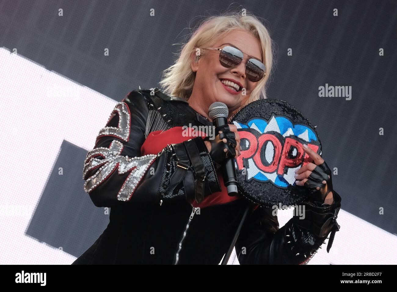 Southampton, UK. 08th July, 2023. English singer songwriter Kim Wilde ...