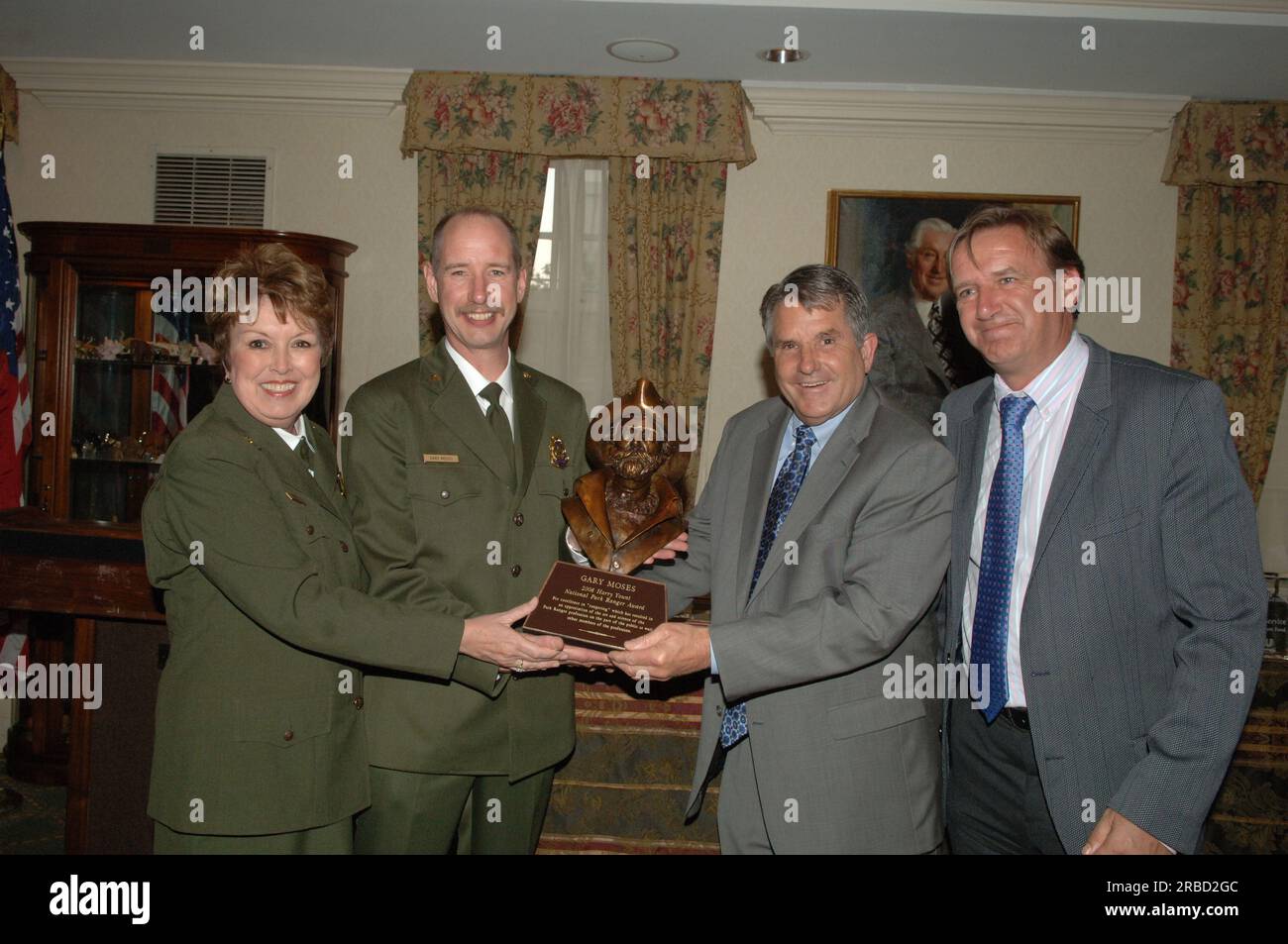 Ceremony bestowing the 2008 Harry Yount Ranger Award on Gary Moses, the ...