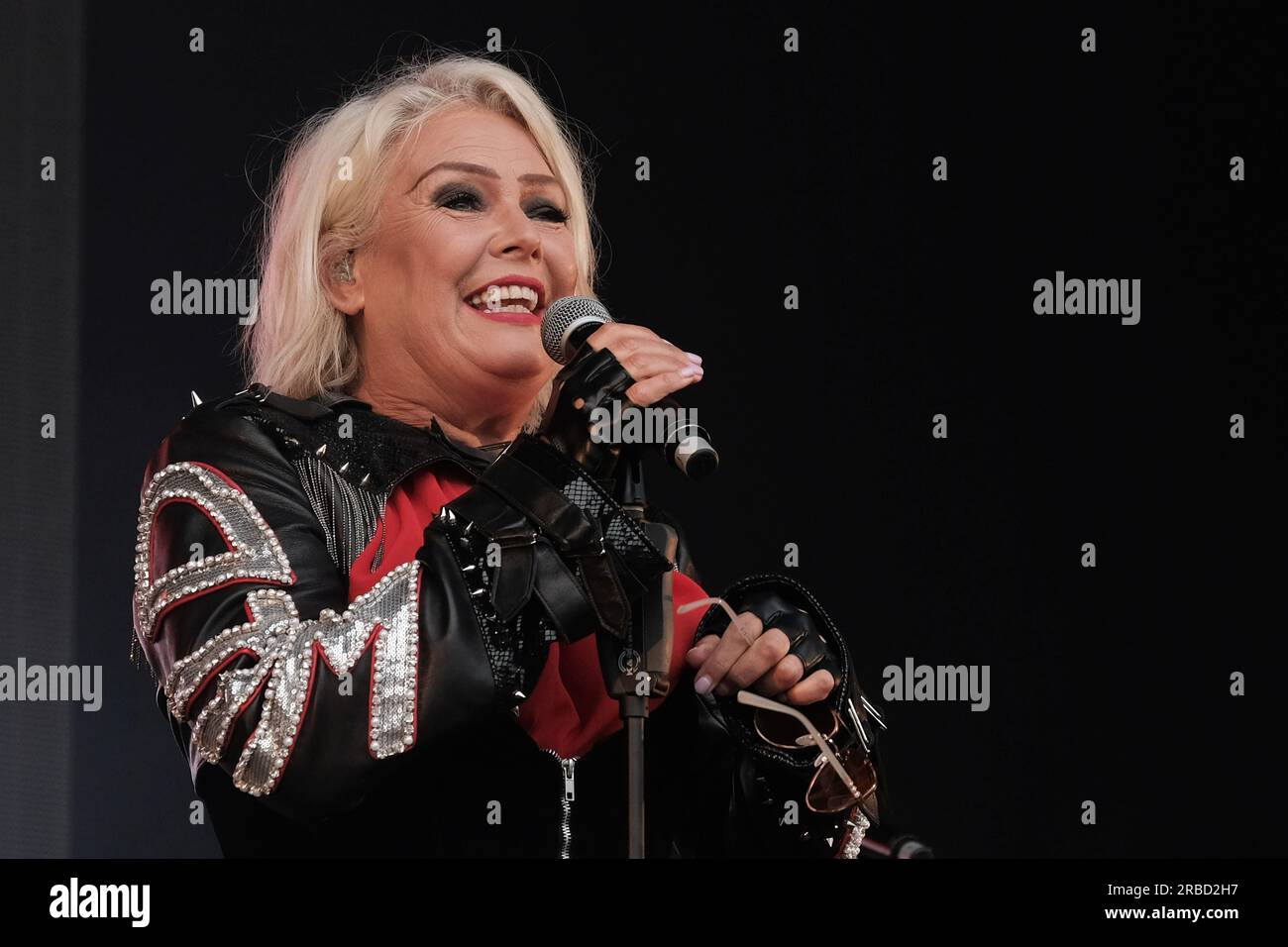 Southampton, UK. 08th July, 2023. English singer songwriter Kim Wilde ...