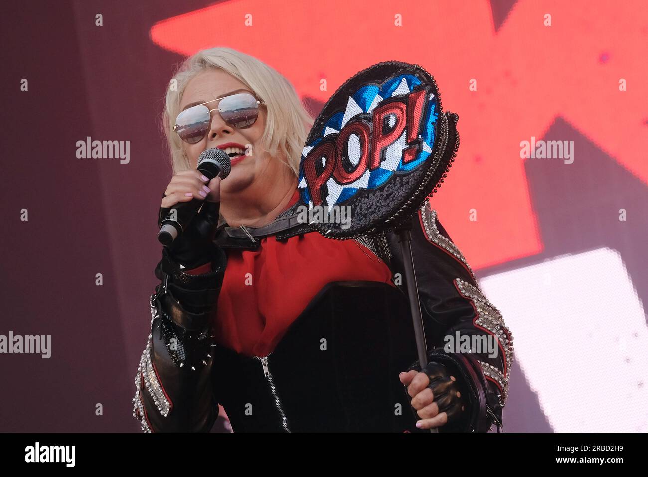 Southampton, UK. 08th July, 2023. English singer songwriter Kim Wilde ...