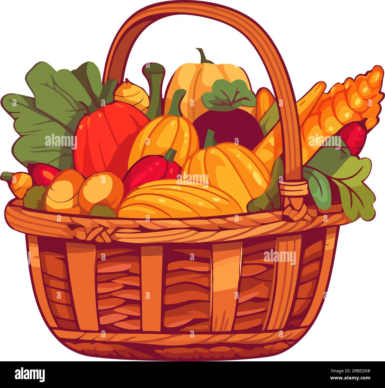 Harvested vegetables Stock Vector Images - Alamy