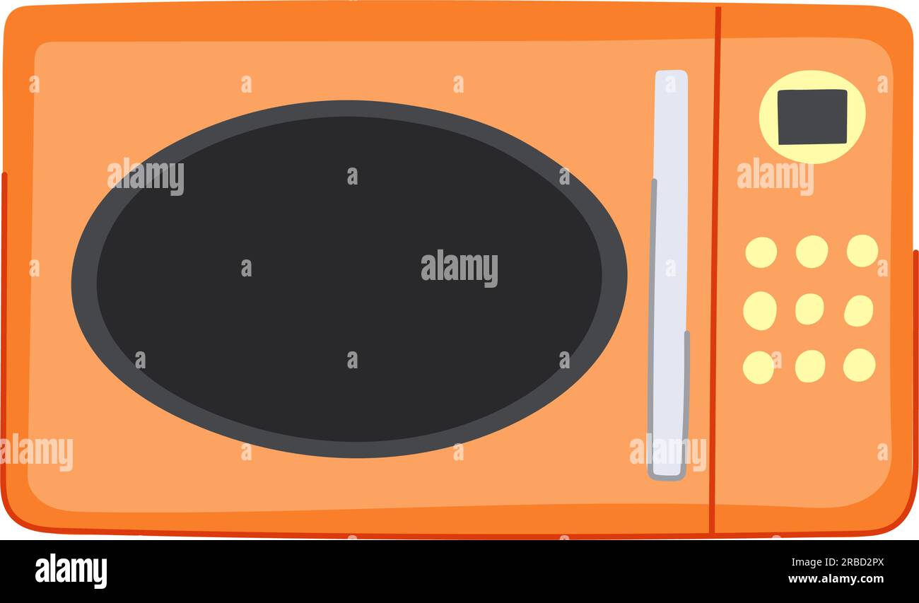 symbol microwave oven cartoon vector illustration Stock Vector Image ...